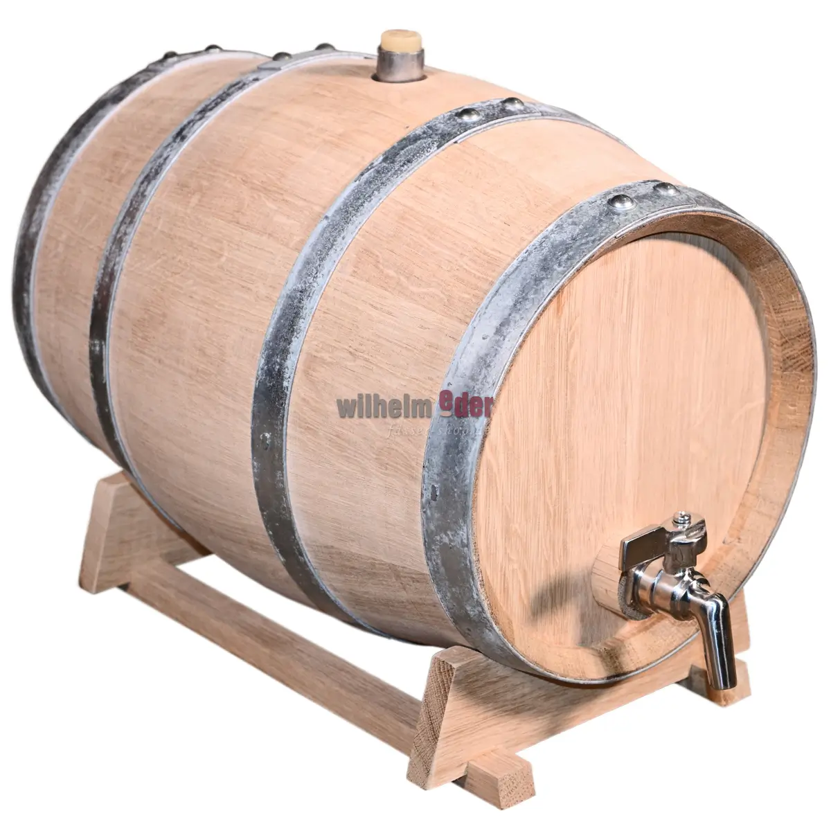Ornamental barrel with stainless steel tank